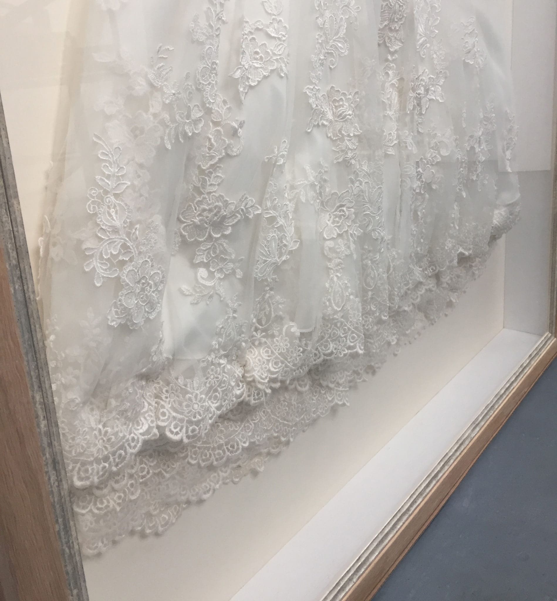 Bespoke Wedding Dress Framing | Ironbridge Fine Arts and Framing