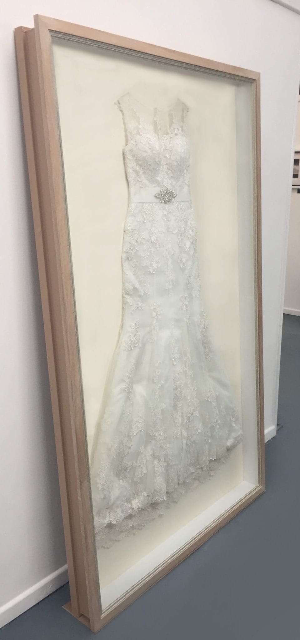 Bespoke Wedding Dress Framing | Ironbridge Fine Arts and Framing