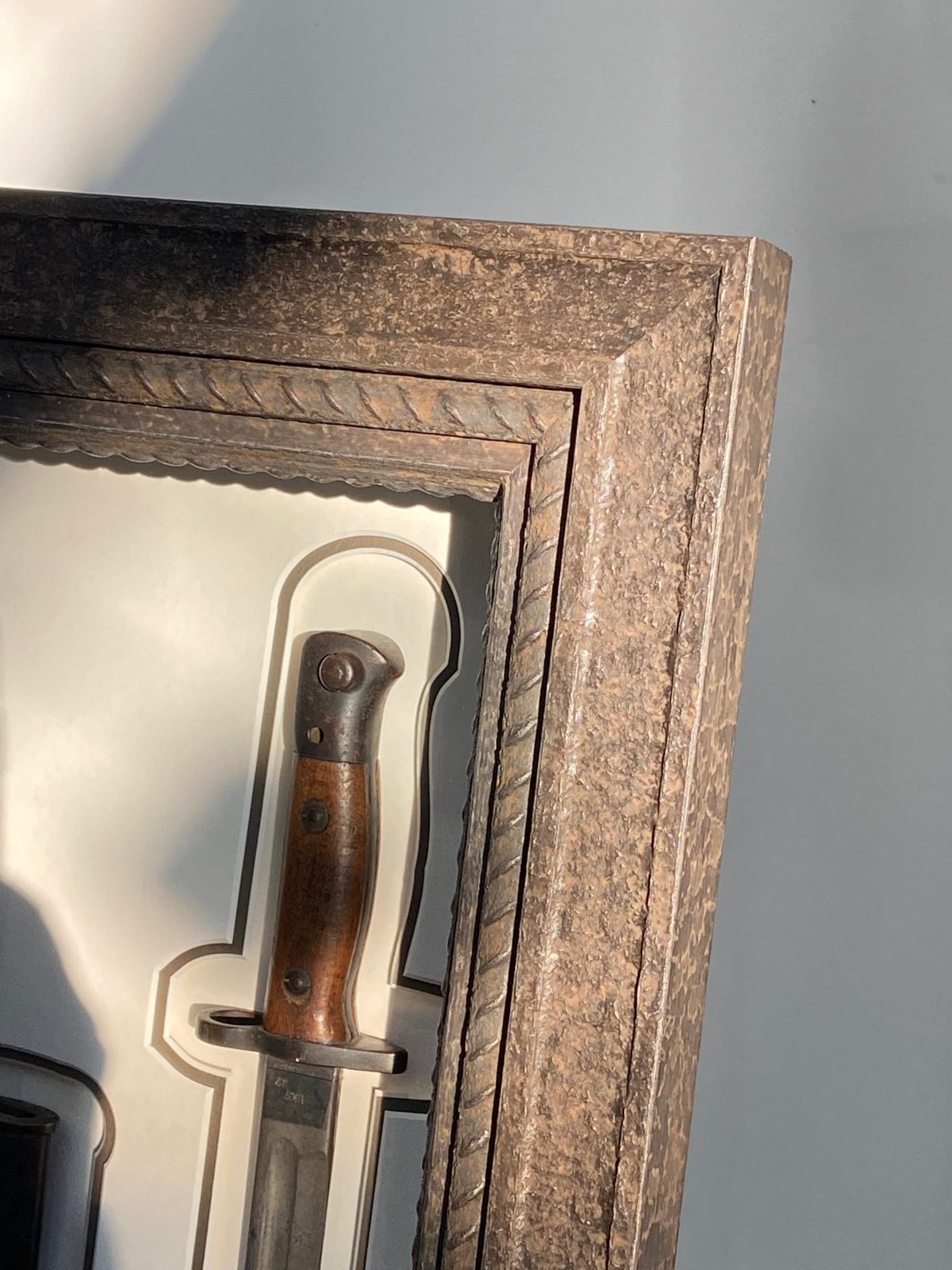 Framed bayonet military knife from the 1st World War | Ironbridge Framing