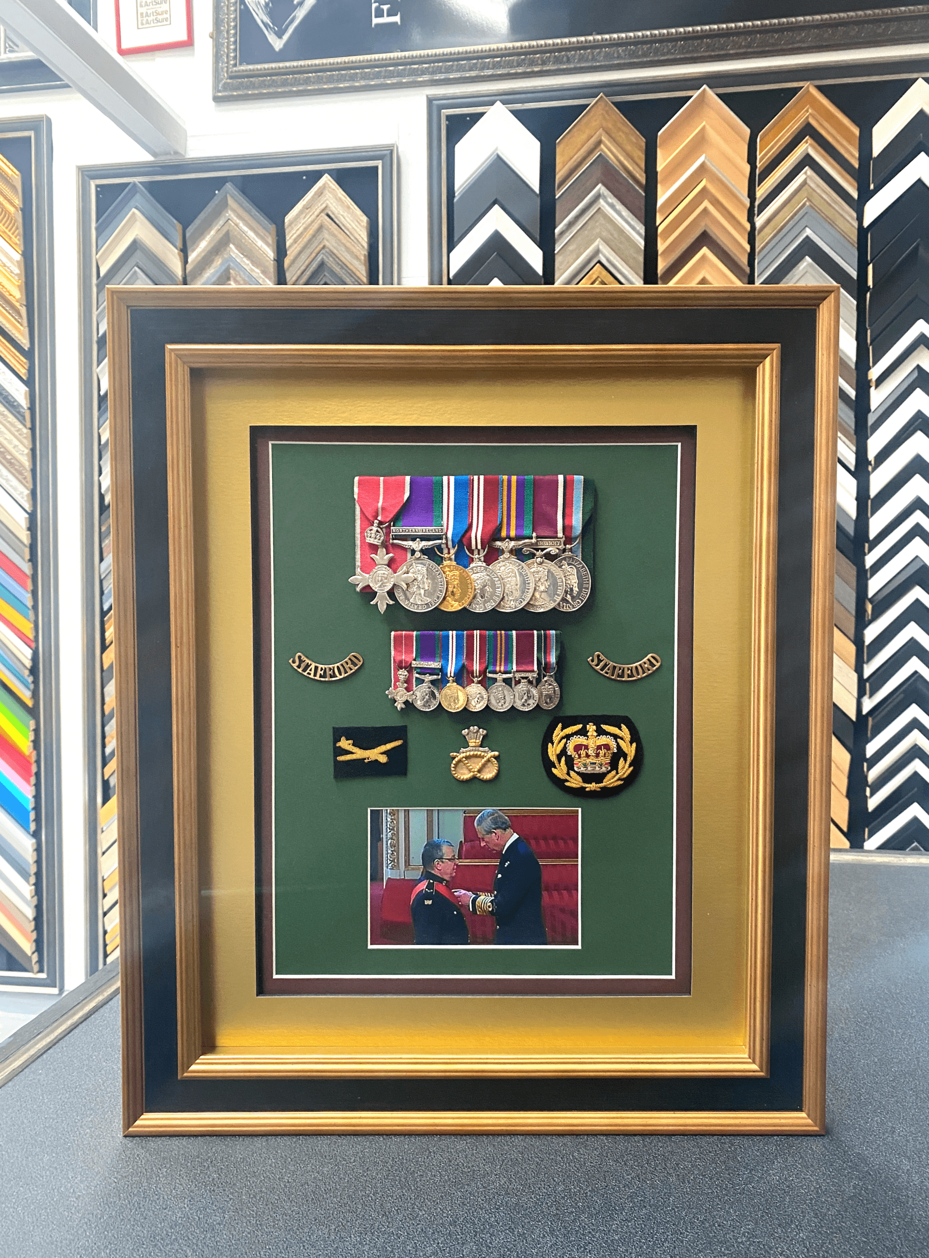 Army Medal Framing at Ironbridge Fine Arts | Ironbridge Framing