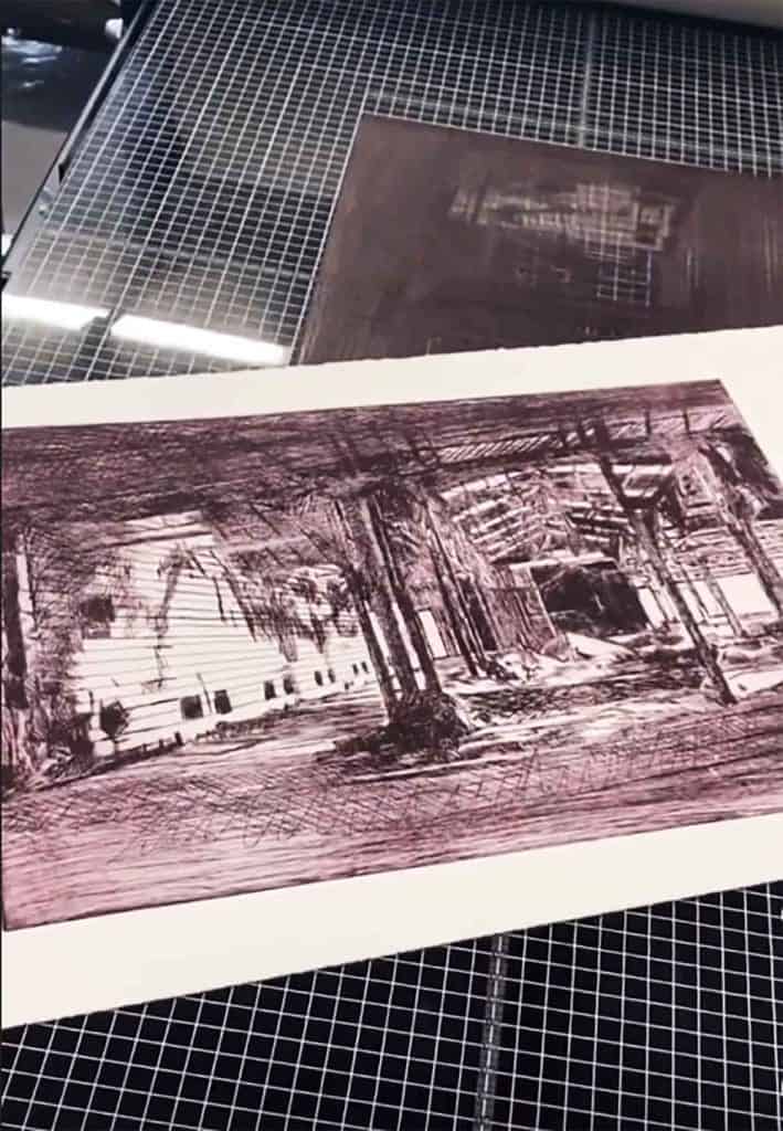 Drypoint Printmaking | Ironbridge Fine Arts Printmaking