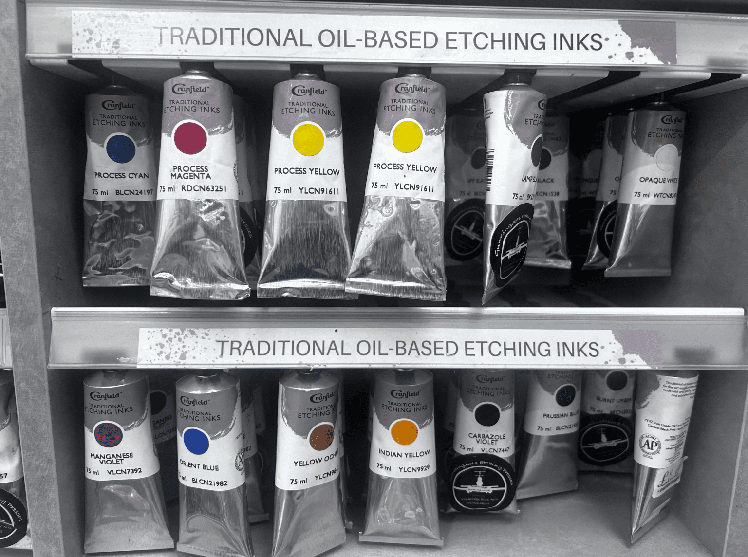 Cranfiled Oil Based Etching Inks | Ironbridge Fine Arts Printmakers