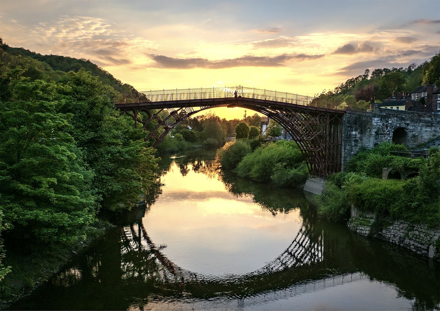 Sunset over Ironbridge | Aerial Photograph | Gareth Day | Ironbridge ...