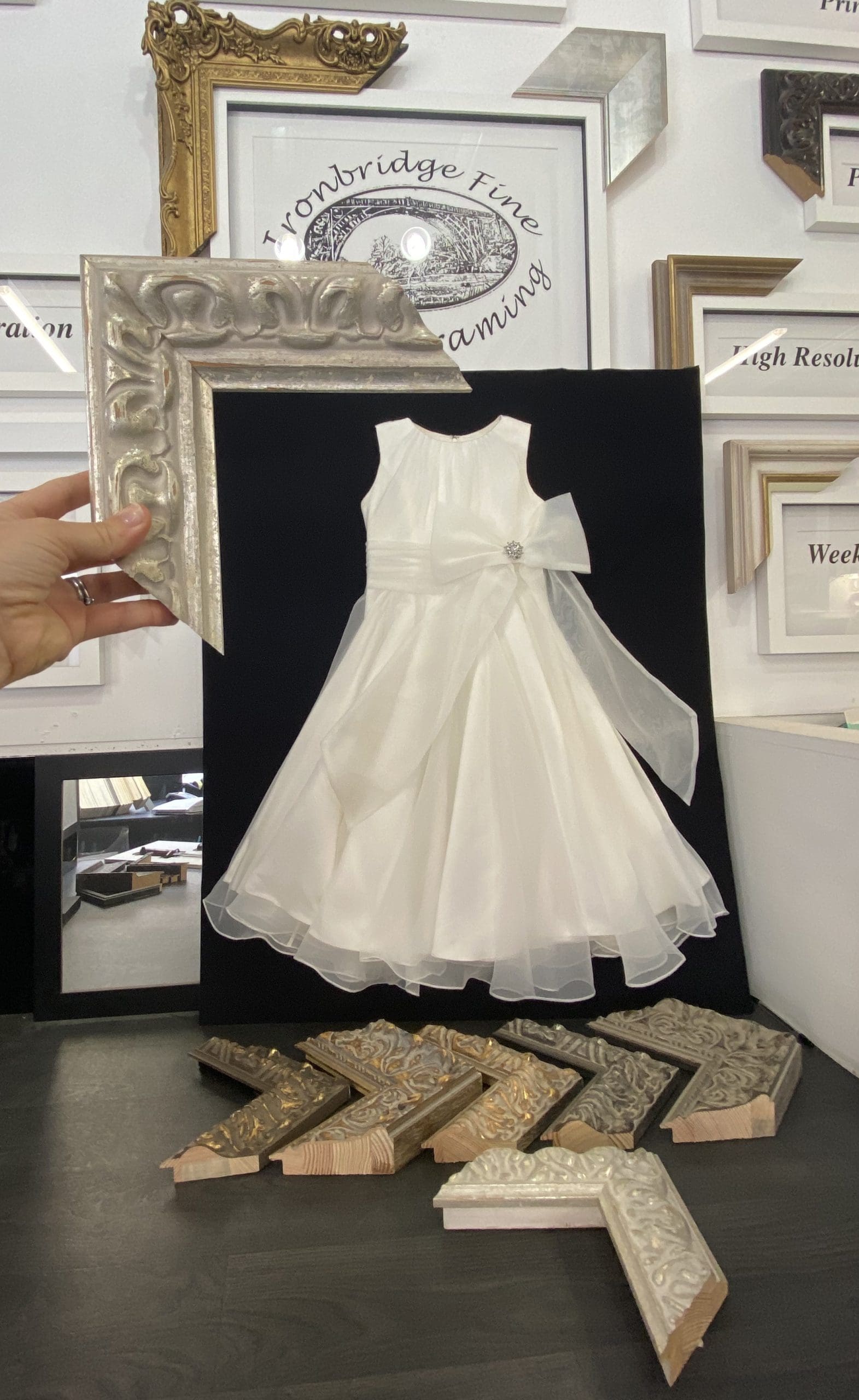 Bespoke Wedding Dress Framing | Ironbridge Fine Arts and Framing